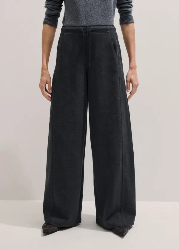ME+EM Herringbone Barrel-leg Trousers