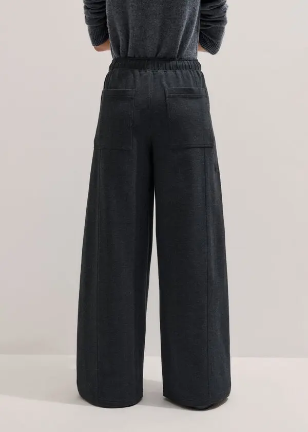 ME+EM Herringbone Barrel-leg Trousers