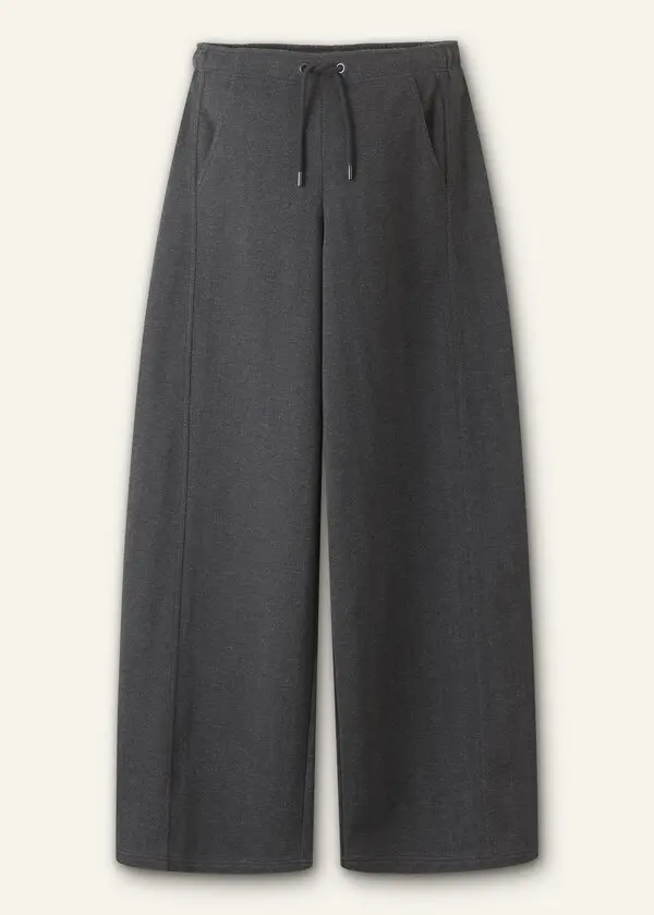 ME+EM Herringbone Barrel-leg Trousers