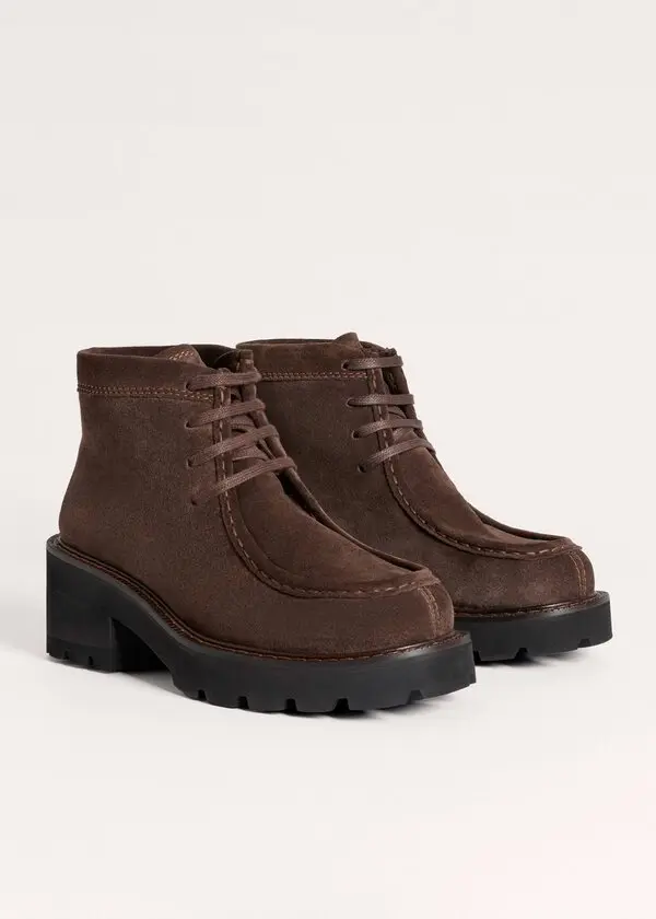 ME+EM Chunky Lace-up Ankle Boots
