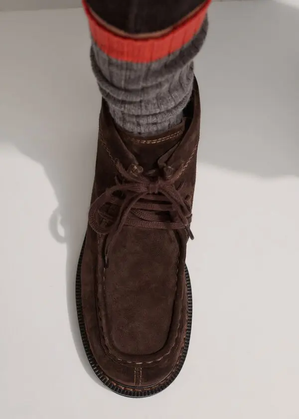 ME+EM Chunky Lace-up Ankle Boots