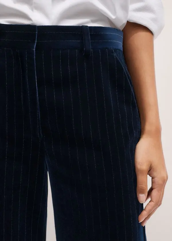 ME+EM Pinstripe Wide-leg Pant