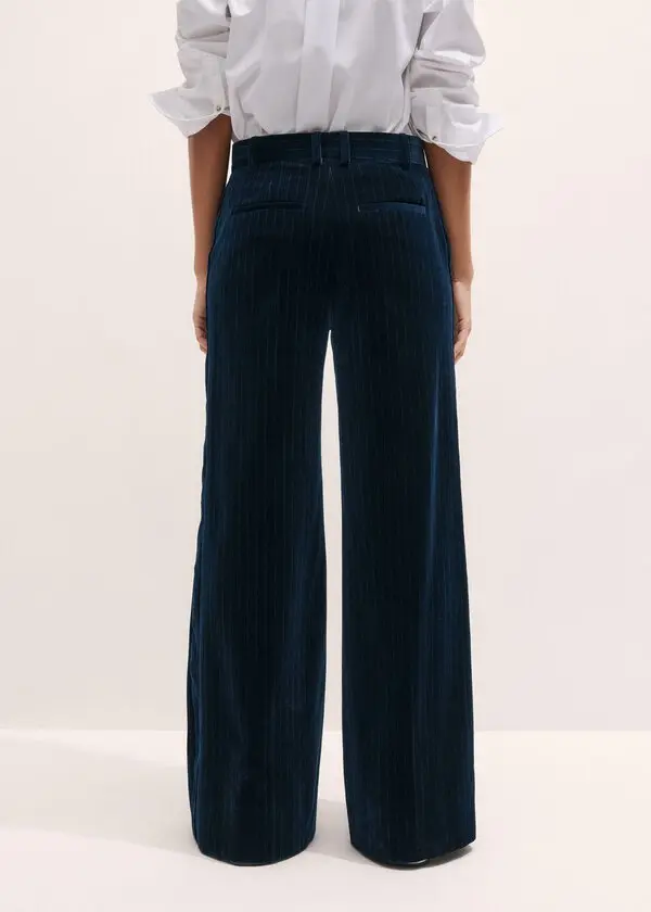 ME+EM Pinstripe Wide-leg Pant