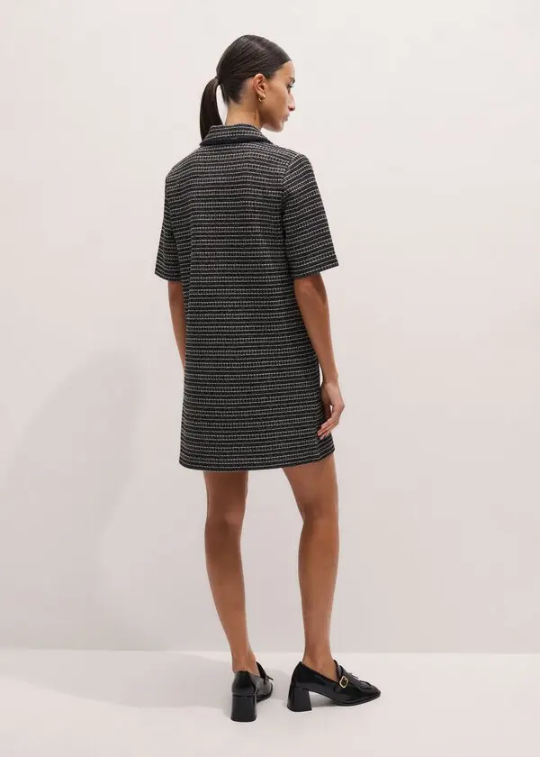 ME+EM Stripe Tweed Mini Dress