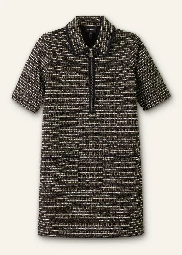 ME+EM Stripe Tweed Mini Dress