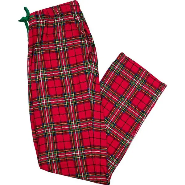 RUFFLEBUTTS Softsnooze Holiday Adult Pajama Pants - Red Nicholas Plaid