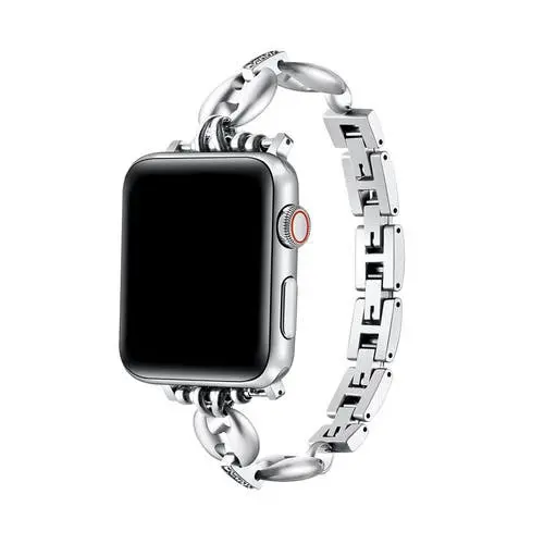 POSH TECH Poppy Rhinestone Band For Apple Watch - Silver