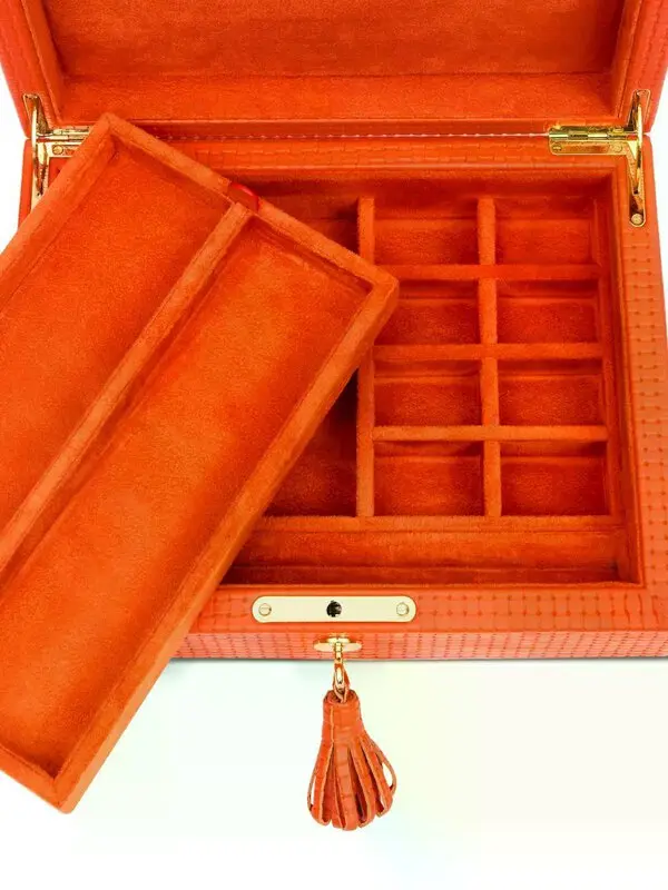 RAPPORT LONDON Charlotte Jewellery Box - Orange