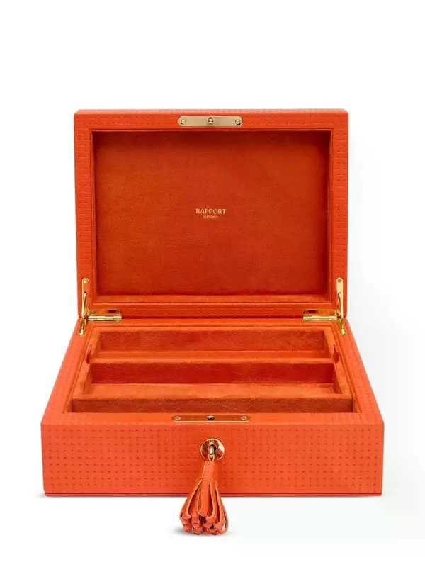 RAPPORT LONDON Charlotte Jewellery Box - Orange
