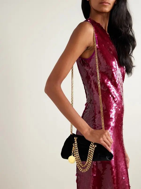 Stella McCartney Velvet Shoulder Bag