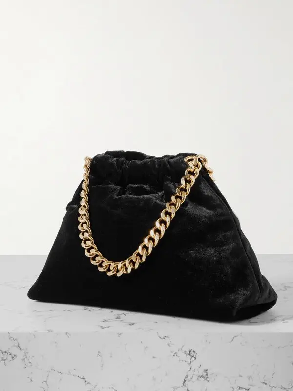 Stella McCartney Velvet Shoulder Bag