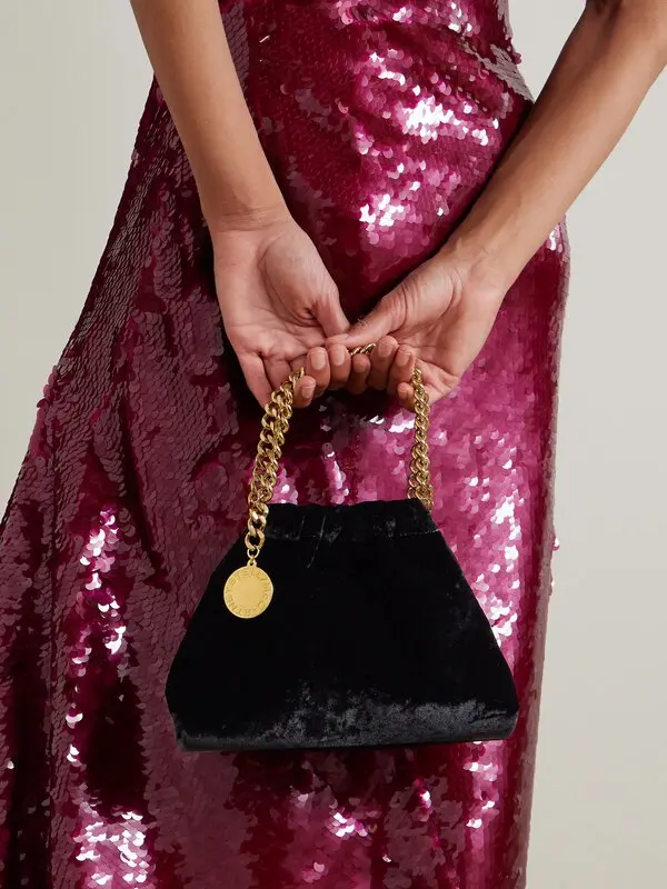 Stella McCartney Velvet Shoulder Bag