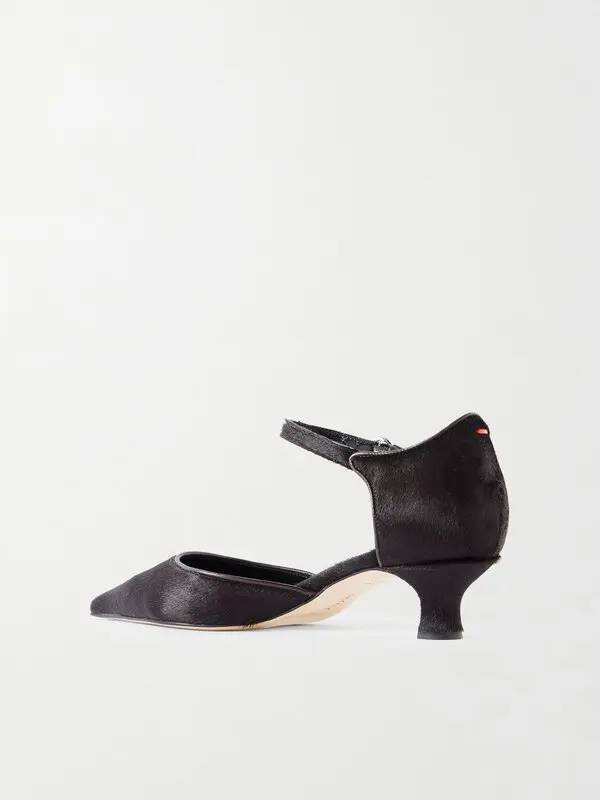 AeydĒ Tillie Pony Hair Pumps - Brown