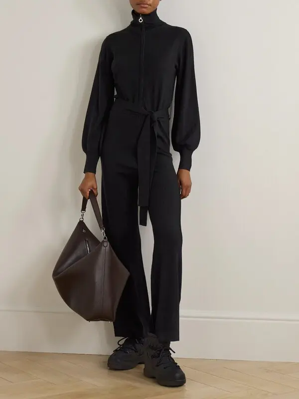 WE NORWEGIANS Geilo Belted Merino Wool Jumpsuit