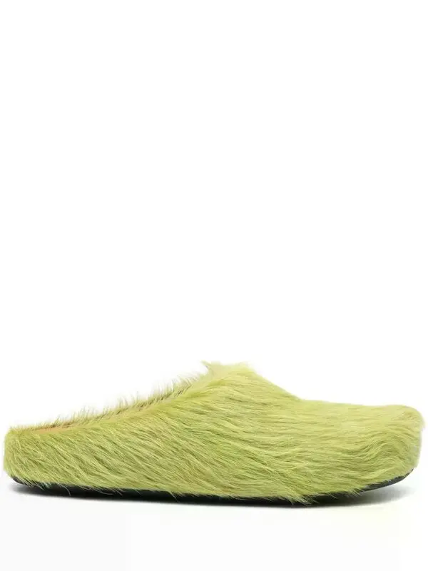 Marni Fussbett Sabot Slippers - Green