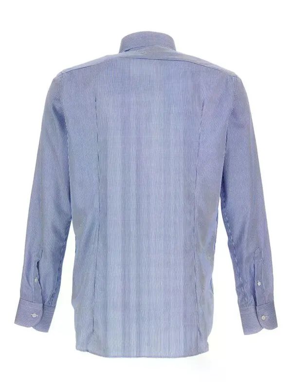 BAGUTTA Striped-pattern Button-fastening Shirt