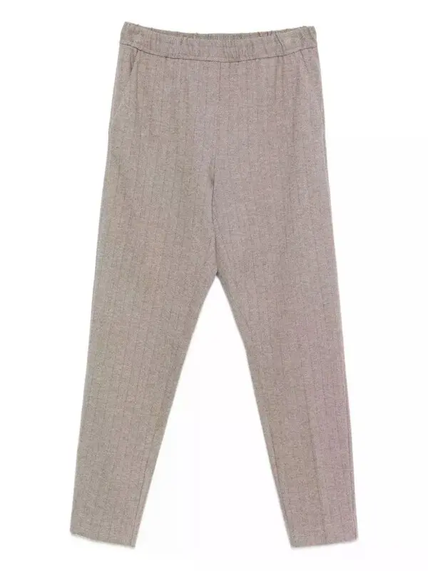 LE TRICOT PERUGIA Herringbone Trousers