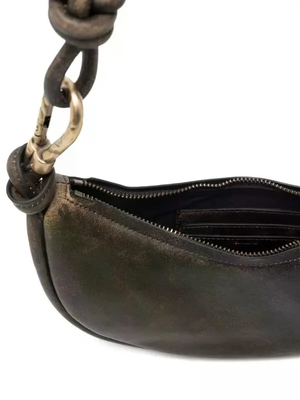 Simkhai Avery Leather Crossbody Bag - Brown