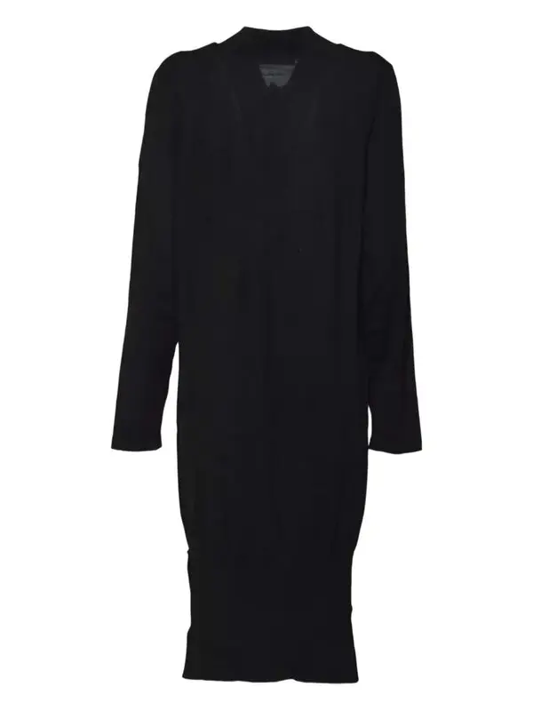 SOLOTRE Buttoned Knitted Midi Dress