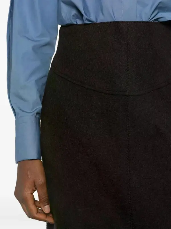 LANVIN High-waisted Wool Skirt