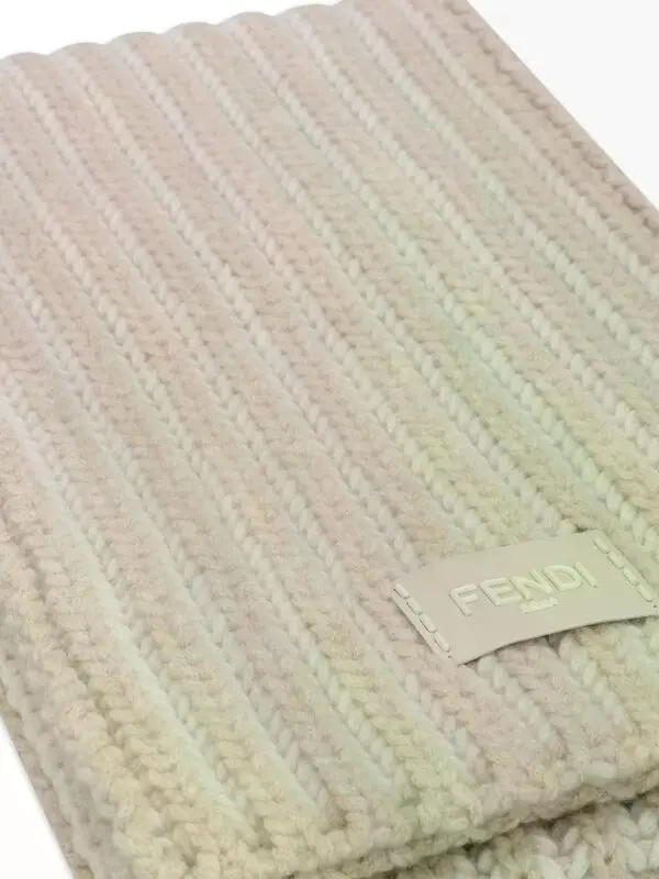 Fendi Logo-patch Scarf