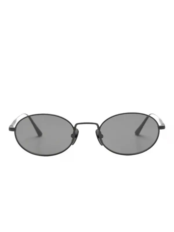 Chimi Titan Oval Sunglasses - Black