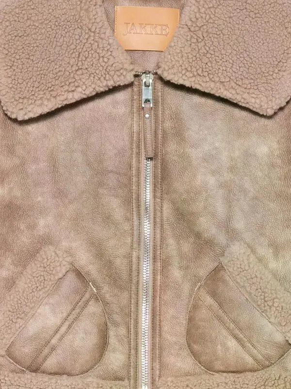 JAKKE Shearling-collar Jacket - Neutrals