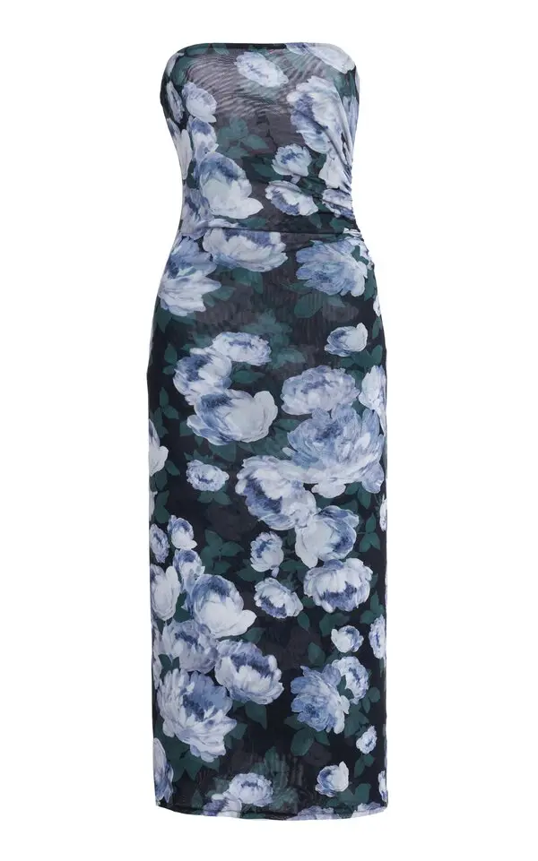 Stella McCartney Mesh Midi Dress - Floral