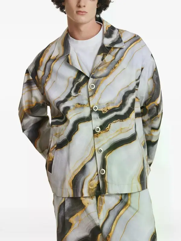 IRINA VOINEA Marble Overshirt