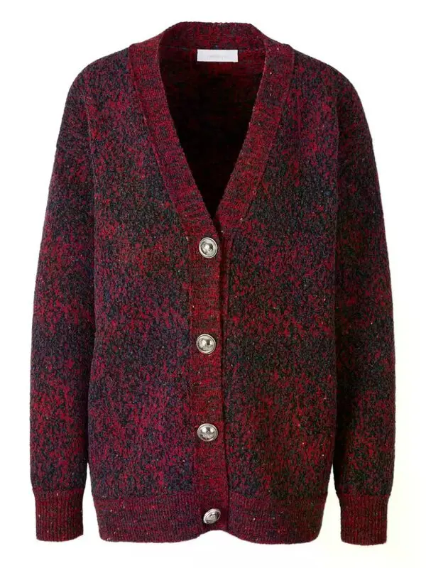 Rabanne Textured Wool Button Cardigan