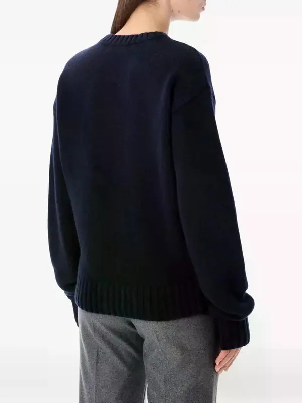 Extreme Cashmere Long-sleeve Ribbed Sweater