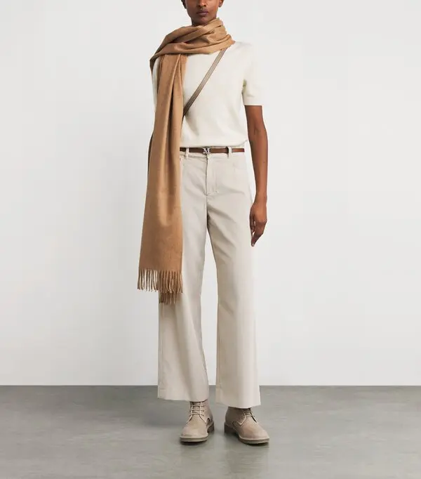 Max Mara Corduroy Flared Trousers