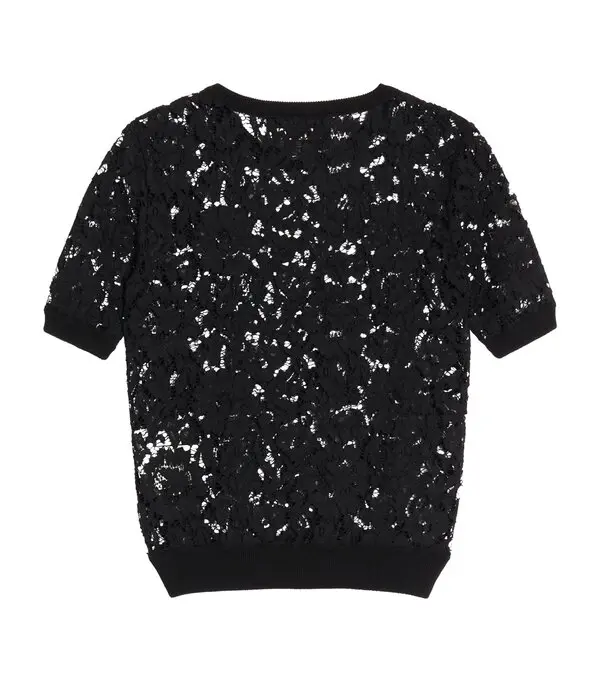 Valentino Garavani Lace Sweater Top