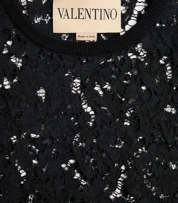 Valentino Garavani Lace Sweater Top