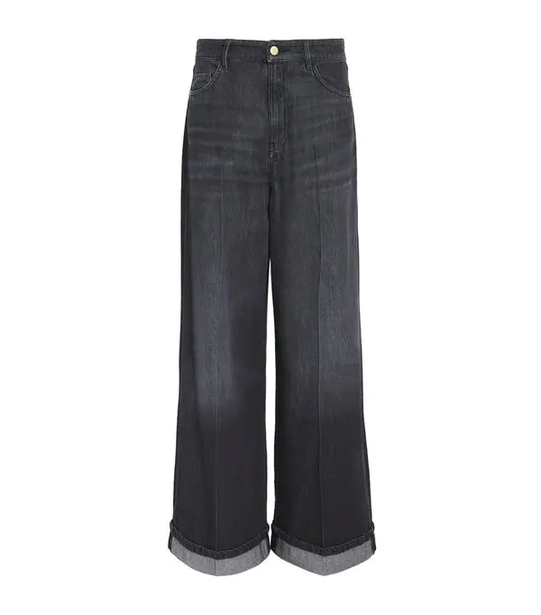 Max Mara Turn-up-hem Wide-leg Jeans