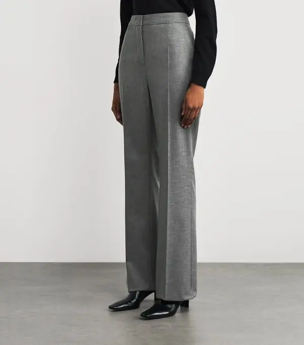 Max Mara Stretch-wool Sartoriale Flared Trousers