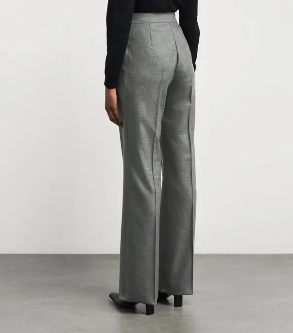 Max Mara Stretch-wool Sartoriale Flared Trousers