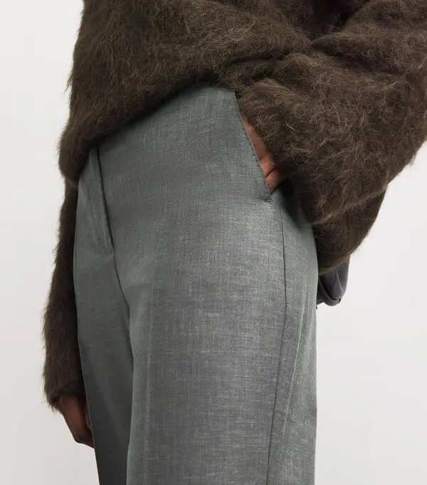 Max Mara Stretch-wool Sartoriale Flared Trousers