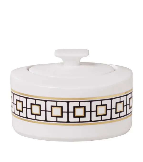 VILLEROY & BOCH Porcelain Metrochic Sugar Pot - White
