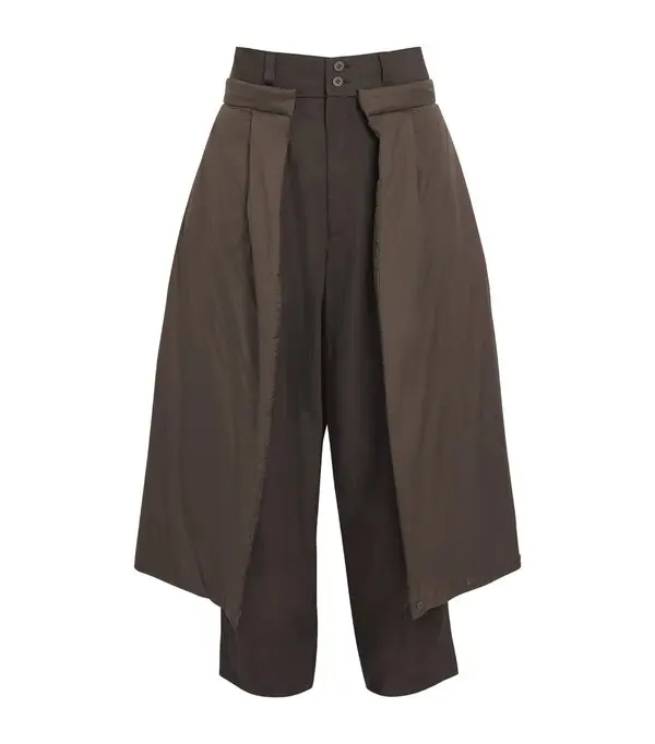 Issey Miyake Detachable Linear Switch Wide Leg Trousers