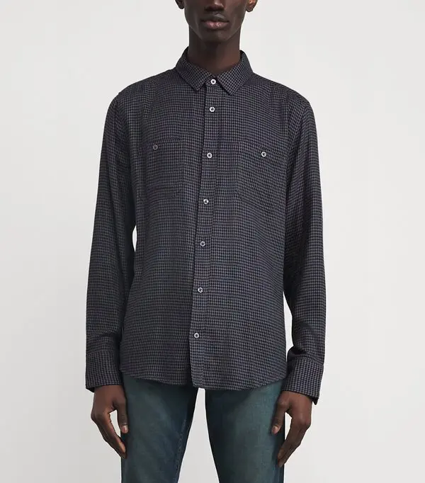 Paige Cotton-blend Check Everett Shirt