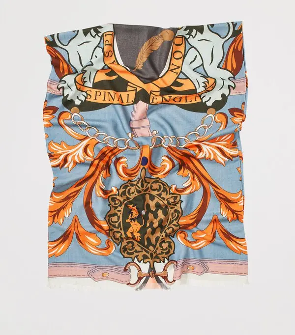 ASPINAL OF LONDON Merino Wool Scarf - Orange