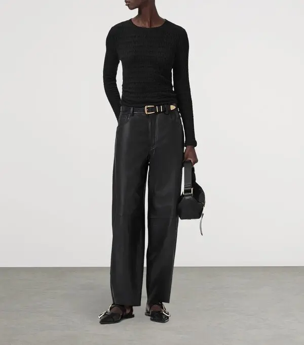 ALLSAINTS Cotton-blend Long-sleeve Top