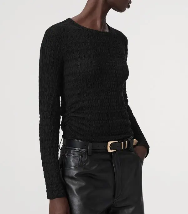 ALLSAINTS Cotton-blend Long-sleeve Top