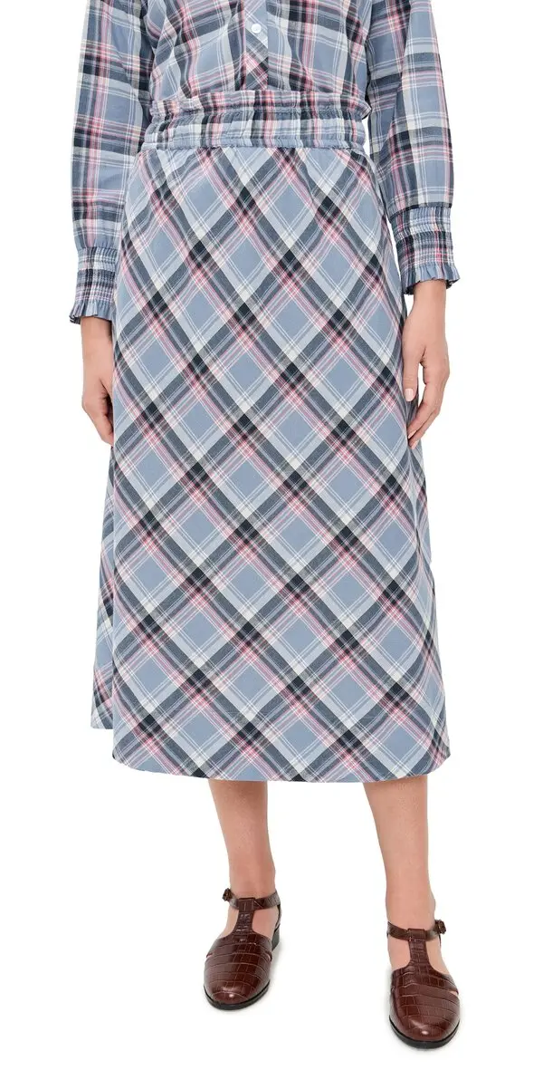 MAREA Lydia Plaid Maxi Skirt