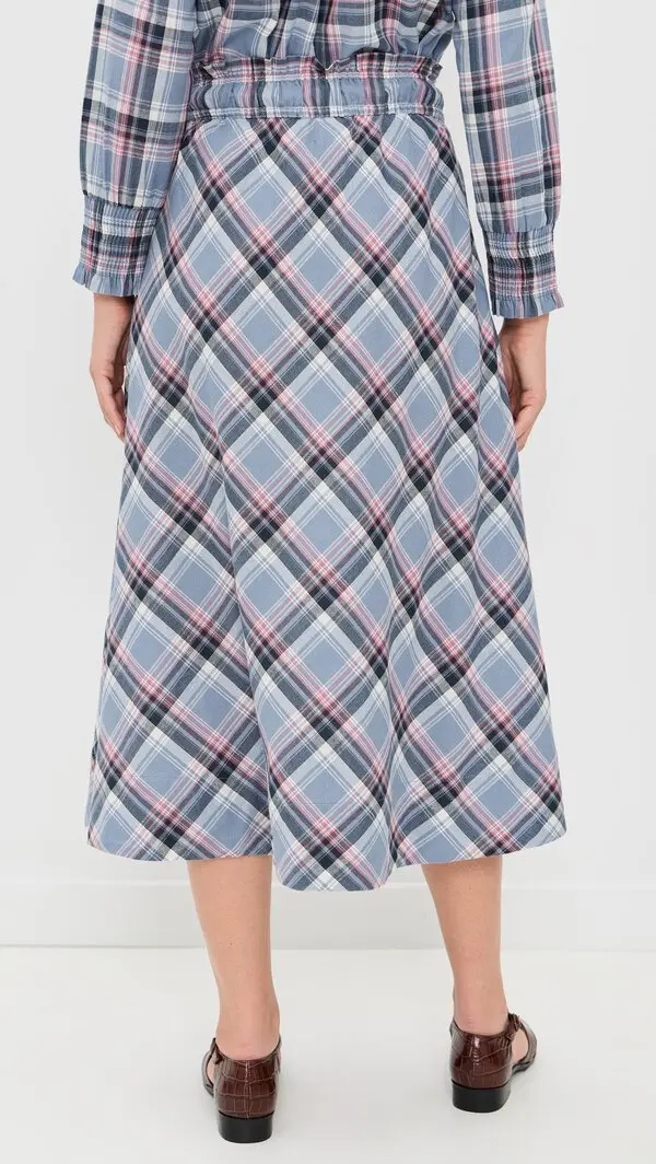 MAREA Lydia Plaid Maxi Skirt