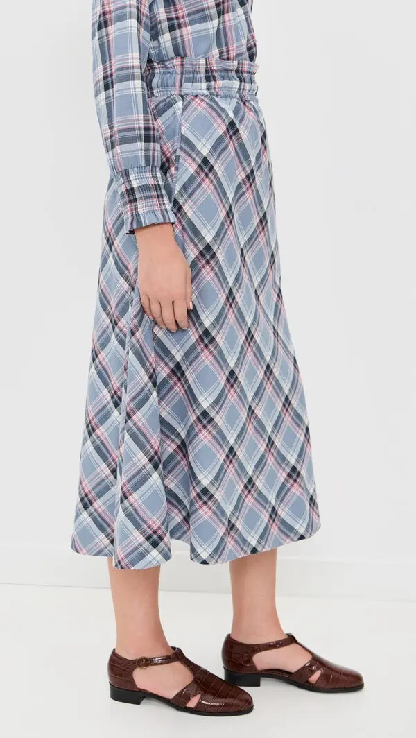 MAREA Lydia Plaid Maxi Skirt