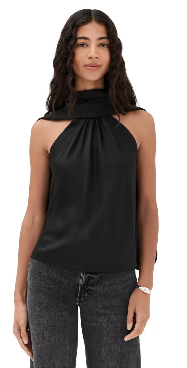 Simkhai Scarlett Cape Top - Black