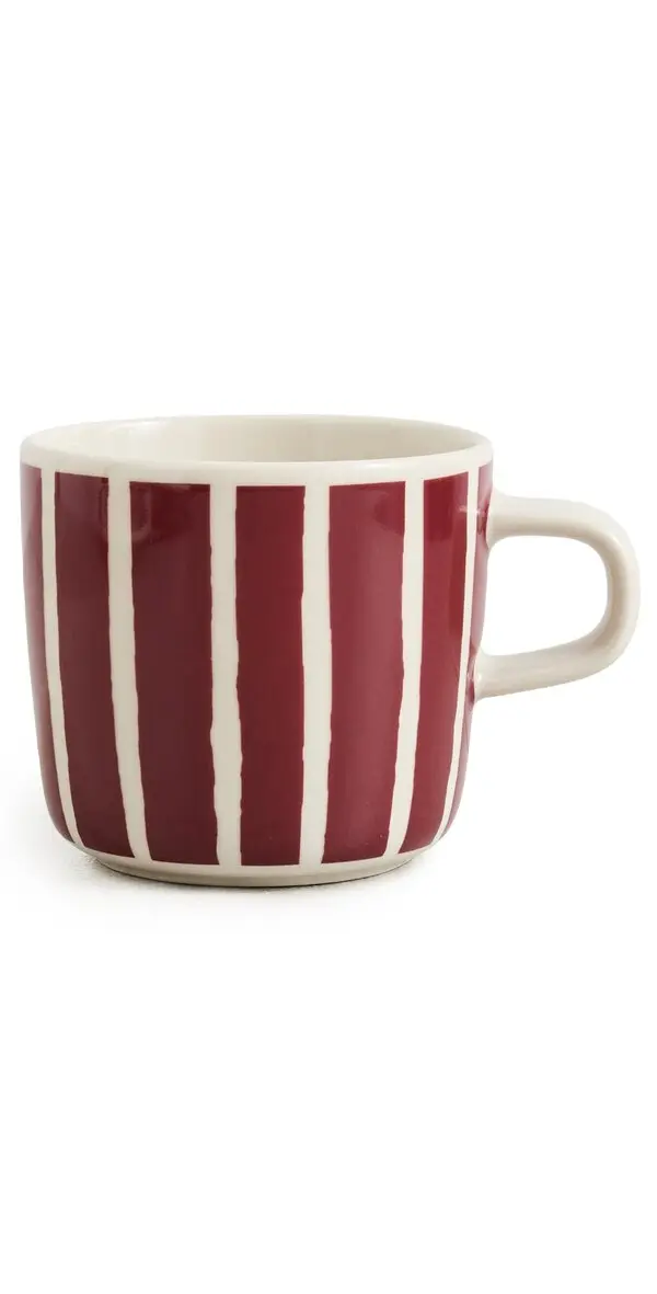 Marimekko Oiva Piccolo Coffee Cup - White/brown