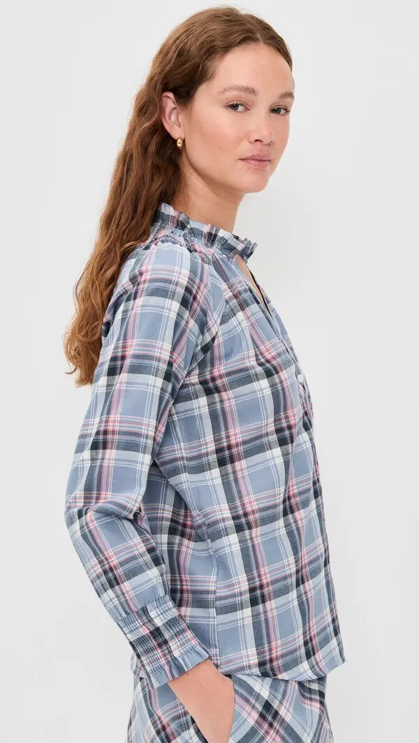 MAREA Charlize Plaid Blouse